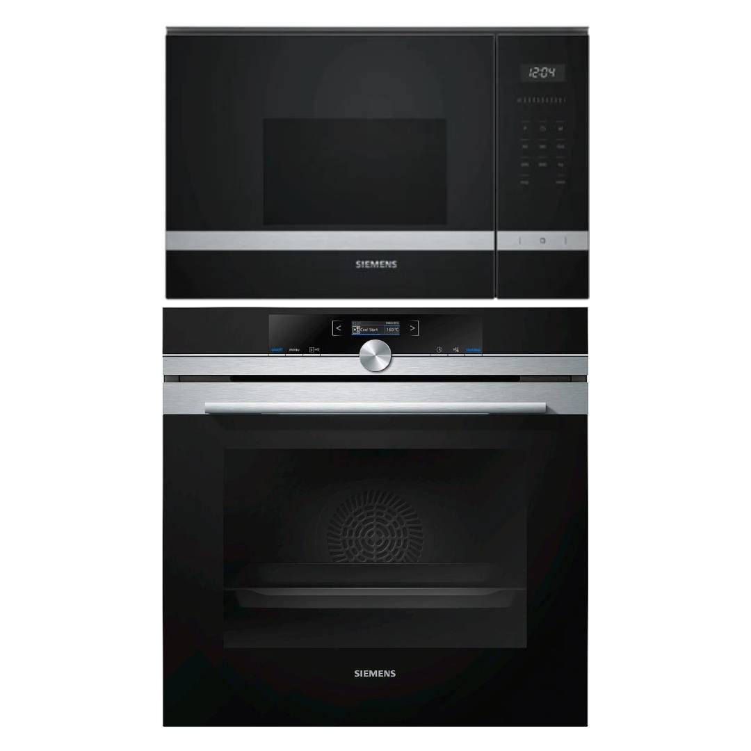 Set Cuptor electric SIEMENS HB634GBS1 + Cuptor cu microunde SIEMENS ...