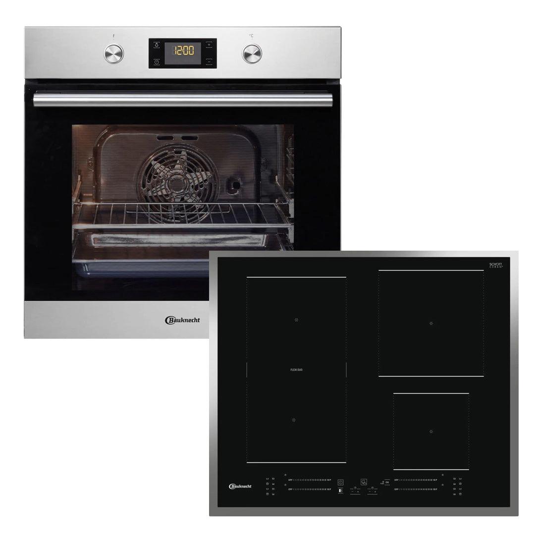 Set Cuptor electric BAUKNECHT BAR2 KH8V2 + Plita cu inductie BAUKNECHT ...