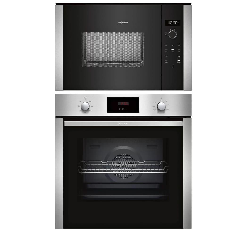 Set Cuptor electric NEFF N30 B1CCC0AN0 + Cuptor cu microunde NEFF N50 ...