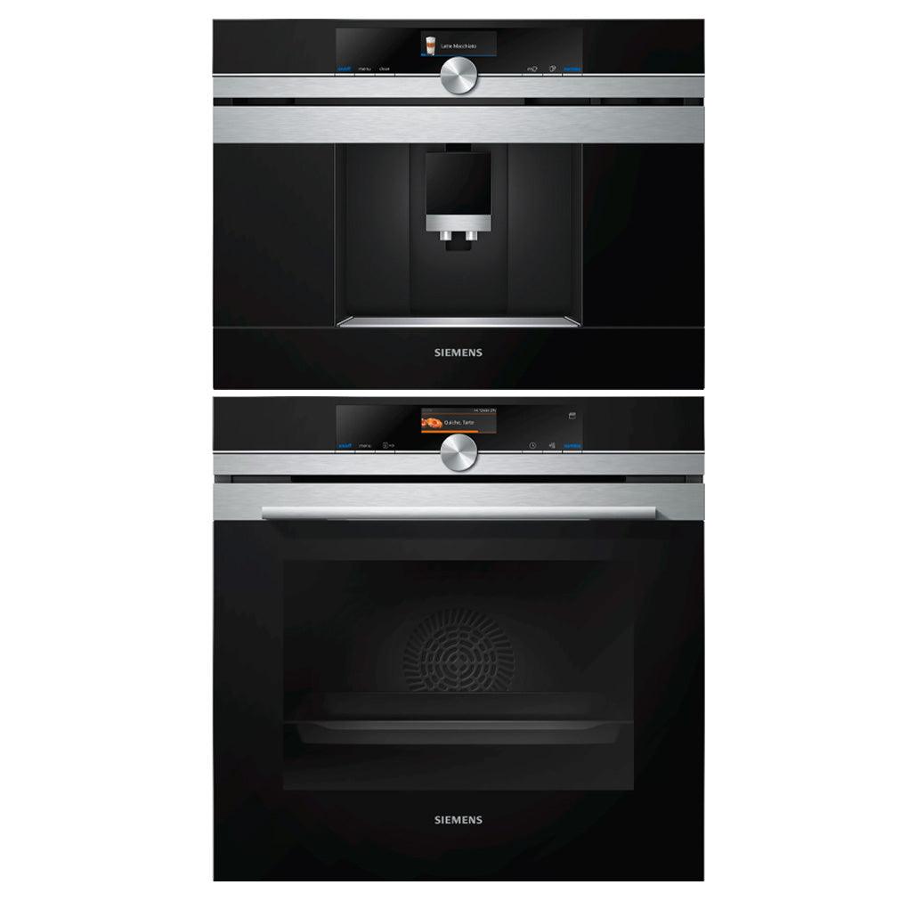 Set Cuptor electric SIEMENS iQ700 HS636GDS2 + Espressor incorporabil ...